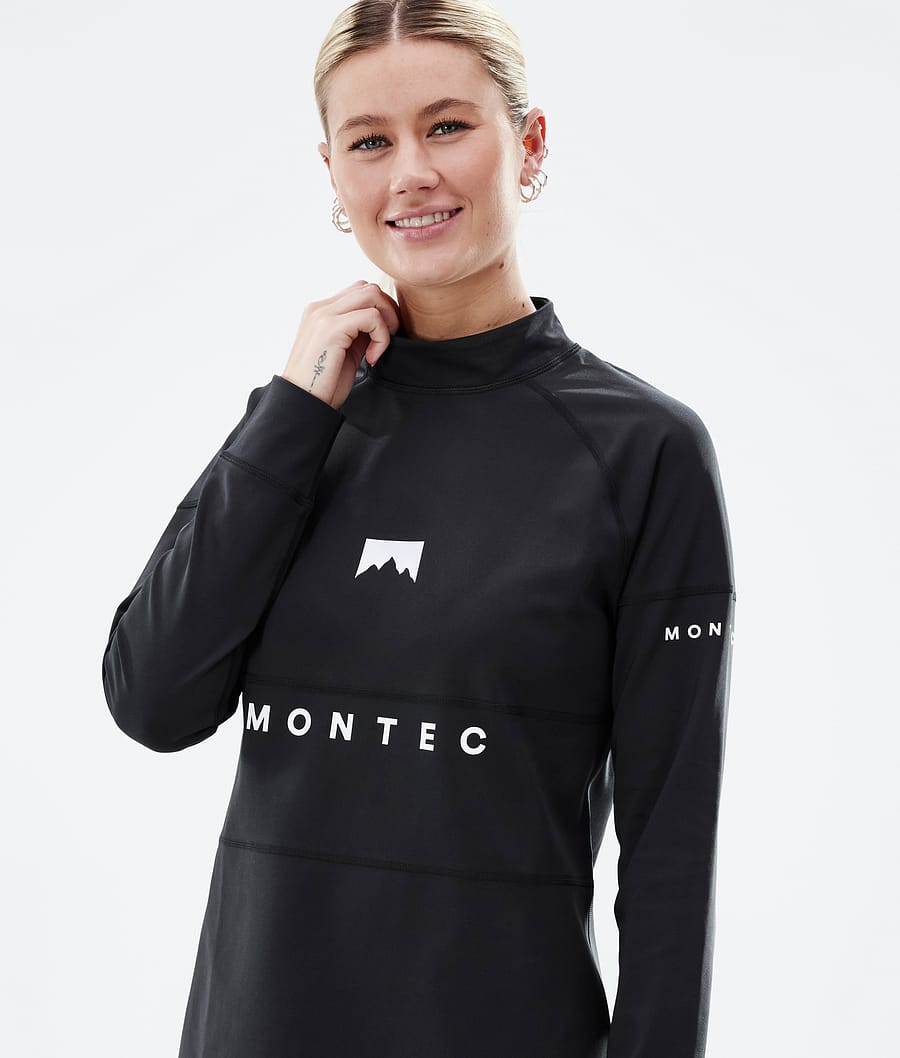 Montec Alpha W Superundertøy overdel Dame Black - Svart | Ridestore.no