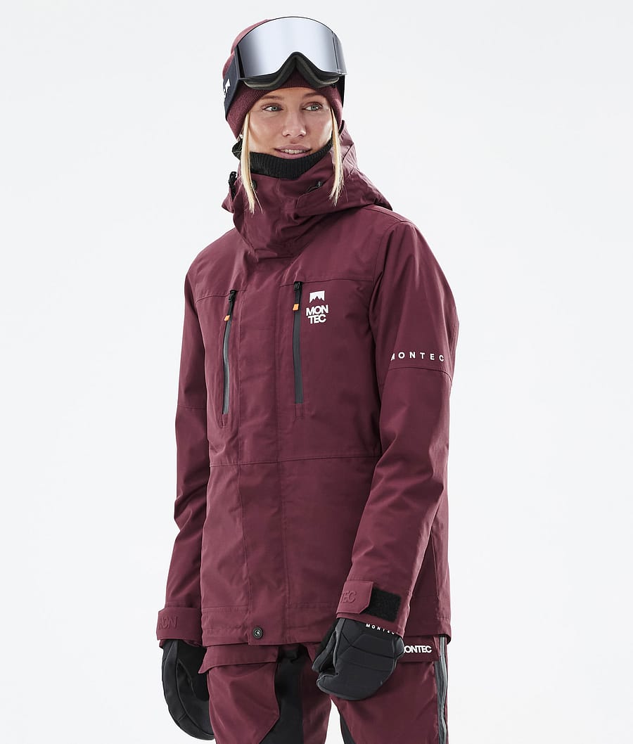 Montec Fawk W Skijakke Dame Burgundy - Vinrød | Ridestore.no